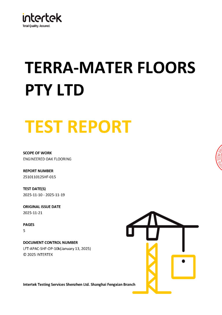 Certificates & Test Reports | Terra Mater